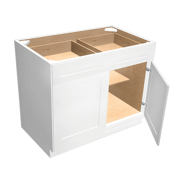 Double Door Double Drawer Base Cabinets - ABCabinetry