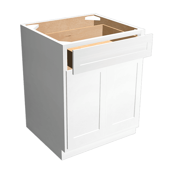 Double Door Single Drawer Base Cabinets - ABCabinetry
